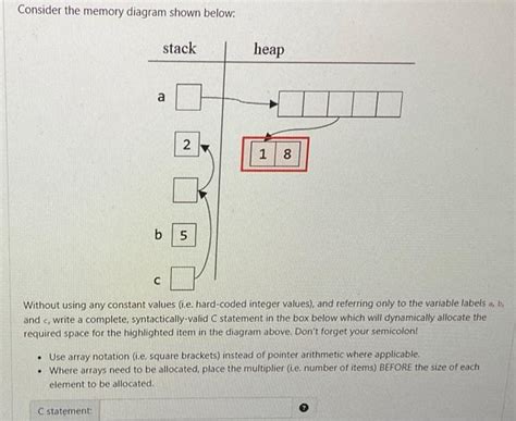 Solved Consider The Memory Diagram Shown Below Without