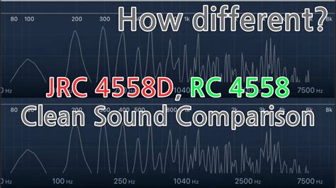 Can You Hear The Frequency Difference Jrc 4558d Vs Rc4558 Comparison Clean Sound Youtube
