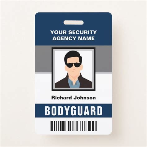 Security Id Badge Template Printable Word Searches