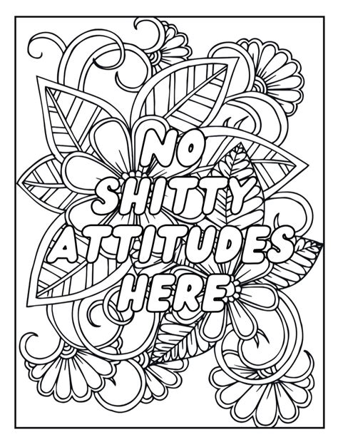 Free Printable Coloring Pages For Adults Swear Words