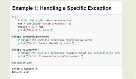 Try And Except In Python Computer Languages Clcoding