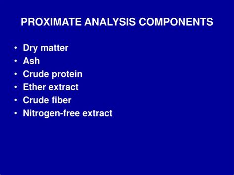 Ppt Chemical Analysis Of Feedstuffs Pages 87 93 Powerpoint Presentation Id1897869
