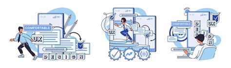 Ux 디자인 비유 Ux 원활한 사용자 인터페이스 탐색을 보장하는 오케스트레이터 소프트웨어 설계 개발에 대한 스톡 벡터 아트 및 기타 이미지 Istock