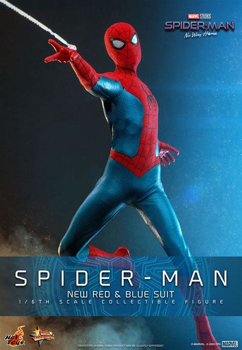 Hot Toys Spider Man No Way Home 16 Scale New Red And Blue Suit