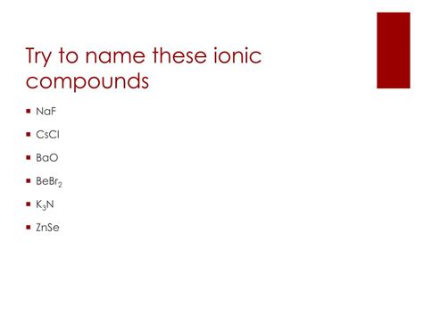 PPT Naming Ionic Compounds PowerPoint Presentation Free Download ID 1948094