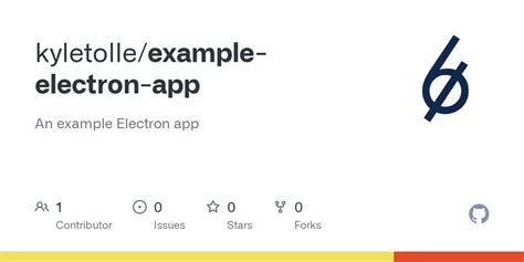 Github Kyletolleexample Electron App An Example Electron App