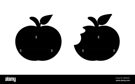 Apple Icon Vector Apple Symbol Stock Vector Image And Art Alamy