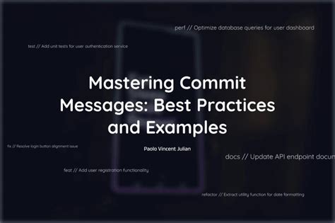Versioncontrol Commitmessages Softwaredevelopment Bestpractices