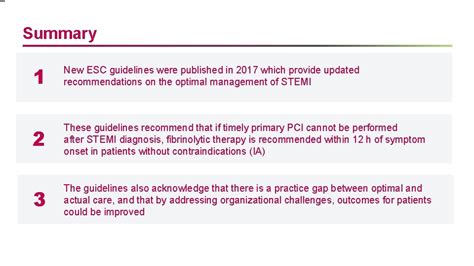 Management Of Patients With STEMI What Do The