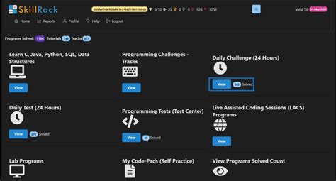 Completed 365 Day Challenge On Skillrack Vasantha Ruban N Posted On