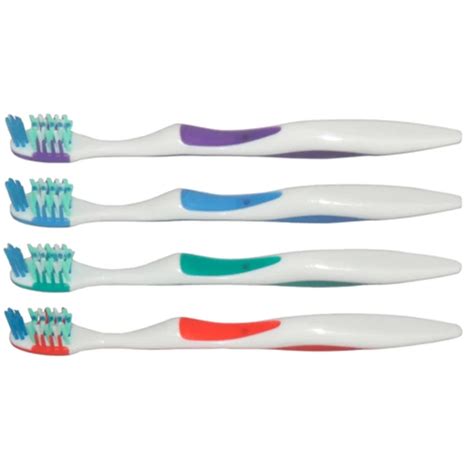 Oraline Adult Compact Stimulator Toothbrush 32 Tuft 4 Assorted Colors
