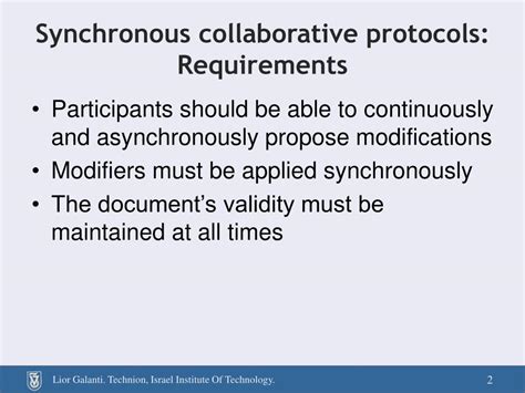 Ppt A Synchronized Protocol For Distributed Collaborative Modeling