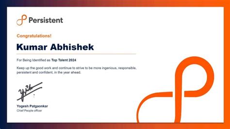 Kumar Abhishek On Linkedin Persistentsystems Toptalent 12 Comments