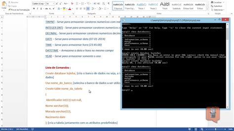 Curso De Sql E Banco De Dados Aula 04 Create Database Youtube