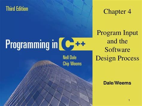 Ppt Chapter 4 Program Input And The Software Design Process