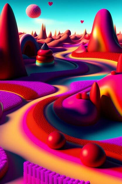 Premium Ai Image Candy Land