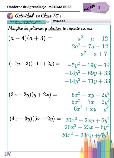 Actividad Interactiva De Expresiones Algebraicas Para Grado 8 Puedes