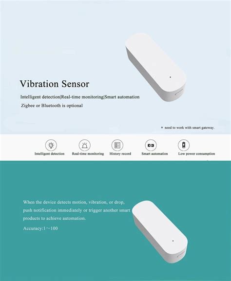 Zigbee Smart Vibration Sensor Smart Detection Alar Vicedeal