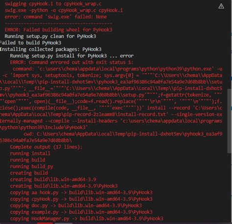 python x Error al instalar PyHook Stack Overflow en español