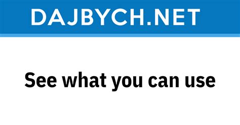 See What You Can Use Dajbychs Blog About NET