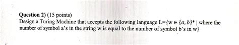 Solved THEORY OF COMPUTATION QUESTION Please Answer The Chegg Com