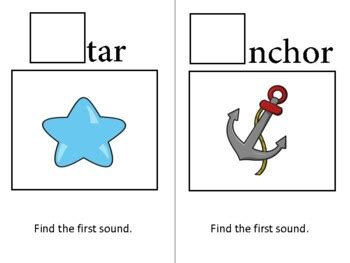 Initial Sound ID Initial Code Phonics Unit 1 Interactive Book