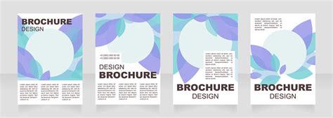 자연 정보 빈 브로셔 레이아웃 디자인 장식을 남깁니다 텍스트에 대한 빈 복사 공간이 있는 세로 포스터 템플릿 집합입니다 미리 만들어진 기업 보고서 수집 편집 가능한 전단지