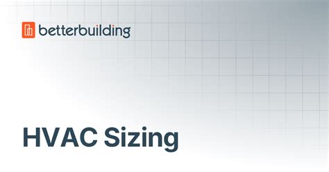 Hvac Sizing Better Building Docs