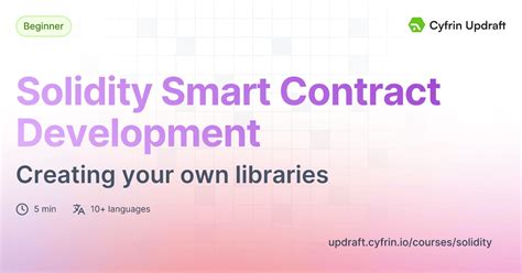 Solidity Smart Contract Development Creating Your Own Libraries