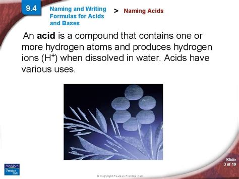 Naming And Writing Formulas For Acids