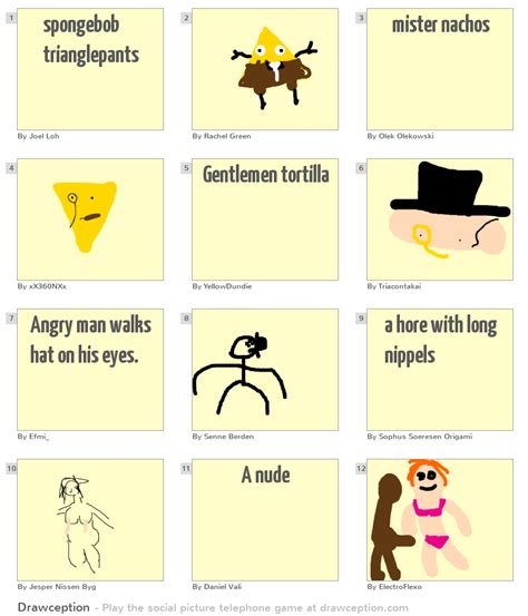 Spongebob Trianglepants Drawception