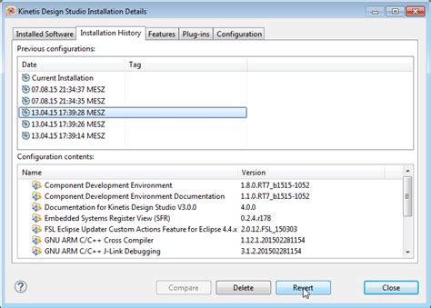 Revert An Eclipse Update Installation Mcu On Eclipse