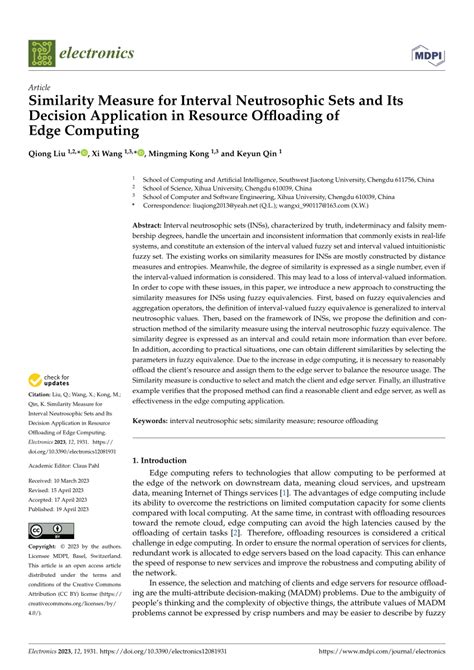 Pdf Similarity Measure For Interval Neutrosophic Sets And Its Decision Application In Resource