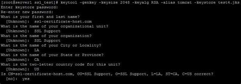 Generating A Csr On Tomcat Using Keytool 1byte1byte