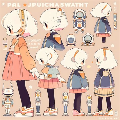 Premium Photo Concept Of Female Average Height Retro Sci Fi Pastel