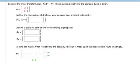 Solved Consider The Linear Transformation T R N Rightarrow Chegg