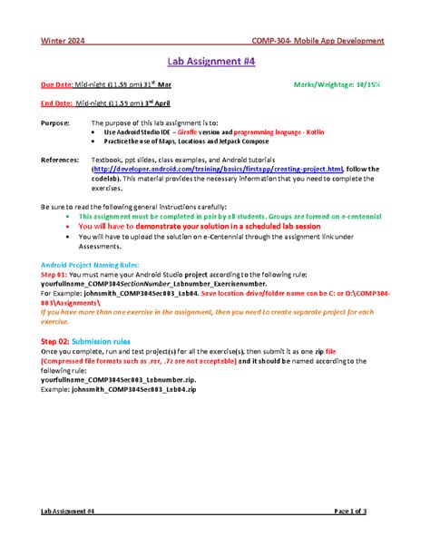 Lab04 Comp304 W24 Winter 2024 Comp 304 Mobile App Development Lab
