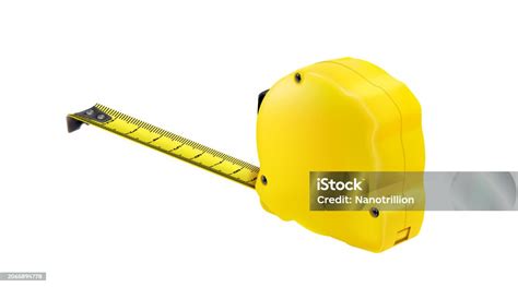 사실적인 줄자는 흰색 배경에 고립되어 있습니다 사실적인 룰렛 길이 측정을 위한 건설 도구 노란색 버전의 디자인 케이스 그림 3차원 형태에 대한 스톡 벡터 아트 및 기타