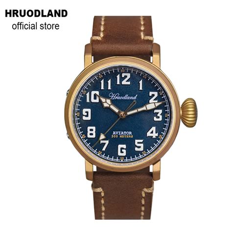 Мужские механические часы Hruodland PT5000 из бронзы | AliExpress