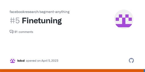 Finetuning Issue Facebookresearch Segment Anything GitHub