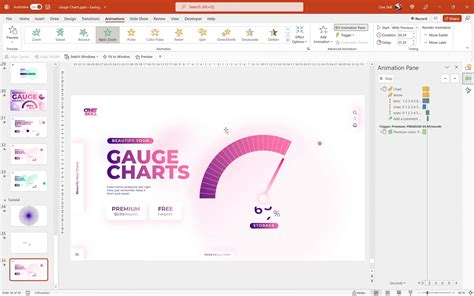 Excel Chart Animation In Powerpoint Create Stunning Animated Speedometer Gauges Expertslides