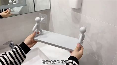 Living Idea ชั้นวางของติดผนัง ไม่ต้องเจาะผนัง ที่วางของติดผนัง ชั้นวางของห้องครัว ห้องน้ำ