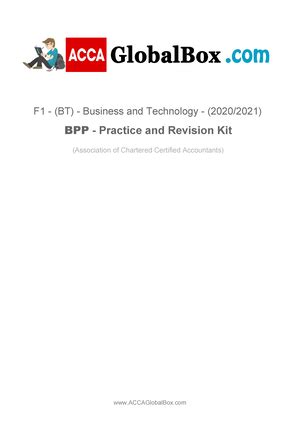Acca Bt Fbt Ab F1 Business And Technology Notes Accaglobalbox F1