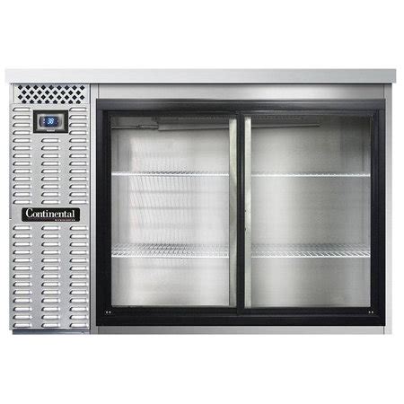 Continental Refrigerator Bb50snsssgd 50 2 Sliding Glass Door Shallow
