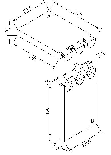 Measures Of Dovetail Joint Sizes In Mm Download Scientific Diagram