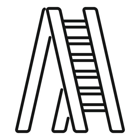 Ladder Outline Vector Art Icons And Graphics For Free Download