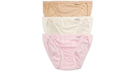 Jockey Elance String Bikini Underwear 3 Pack 1483 In Pink Lyst