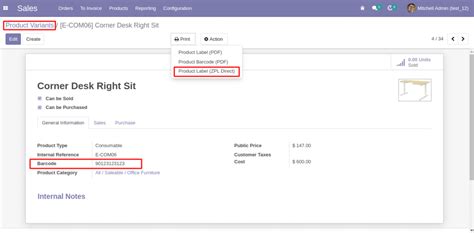 Guide For Odoo Print Product Label Directly Via Zebra Printer Webkul