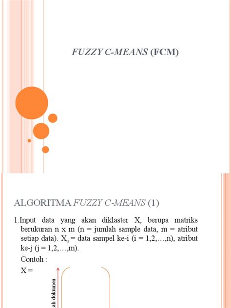 Fuzzy C Means Fcm