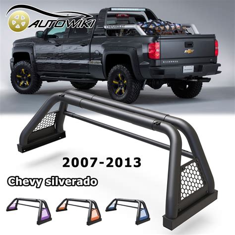 2000 Chevy Silverado Roll Bar Black Matt Stainless Steel Two Legs Roll